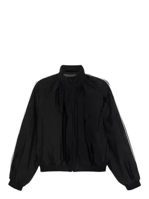ALAINPAUL Gathered-neck Jacket - Black