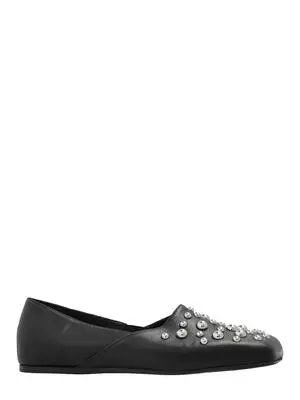 VIC MATIE Stud-embellished Ballerinas - Black