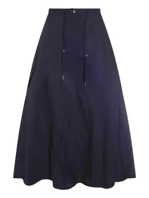 Add Drawstring-waist Skirt - Blue
