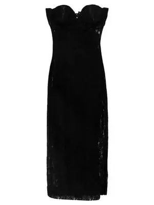 Dolce & Gabbana Strapless Lace Dress - Black