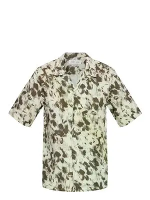 SAMSOE SAMSOE Abstract-print Short-sleeve Shirt