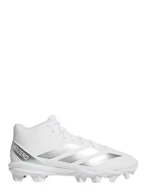 Adidas Adizero Impact.2 Molded Football Cleats - Cloud White / Silver Metallic / Cloud White