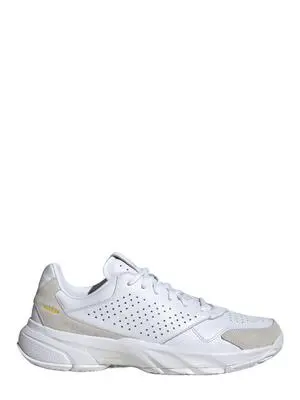 Adidas Courtjam Control 3 Premium Tennis Shoes - Cloud White / Cloud White / Cloud White