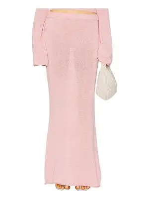 SEROYA Kora Maxi Skirt Blush