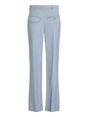 Victoria Beckham Crepe Straight-leg Trousers - Sky Blue