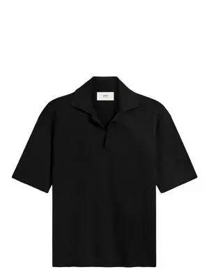 Ami Short-sleeved Polo Shirt - Black