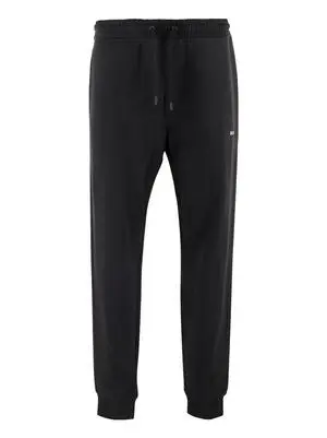 BOSS Cotton Track Pants - Black