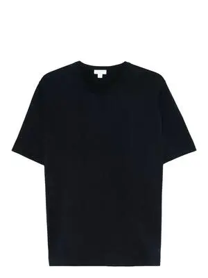 Sunspel Cotton Knit T-shirt - Blue