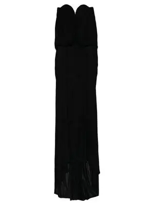 Giuseppe Di Morabito Drape-detail Maxi Gown - Black
