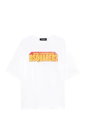 Dsquared2 Slogan T-shirt - White
