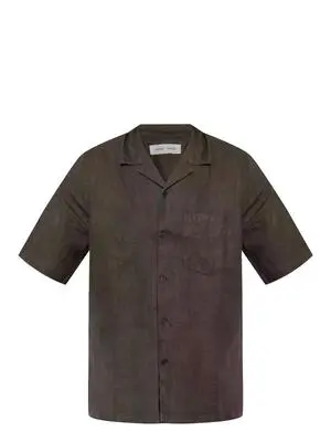 SAMSOE SAMSOE Short-sleeve Button-up Shirt - Green