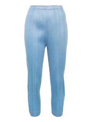 Issey Miyake Denim-like Trousers - Blue