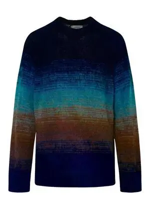 LANEUS Gradient-effect Sweater - Blue