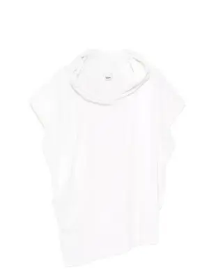 Gaze De Lin Gdel Sleeveless Hooded Top - White