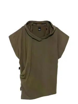 Gaze De Lin Gdel Sleeveless Hooded Top - Green