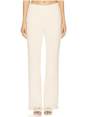 SEROYA Shar Boucle Pant - Eggshell
