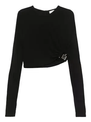 Christopher Esber Bezel-quartz Long-sleeve Top - Black
