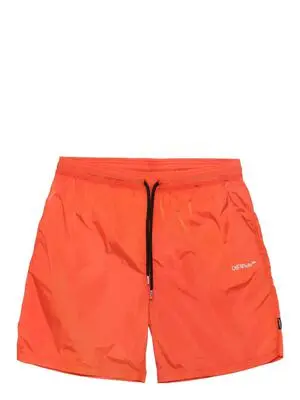 Off-White Arrows-motif Swim Shorts - Orange