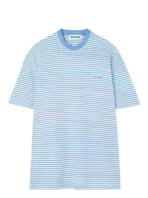 Sunnei Striped T-shirt - Blue