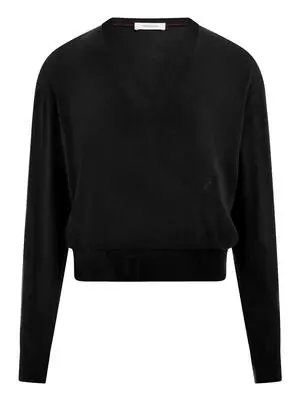 FERRAGAMO V-neck Jumper - Black