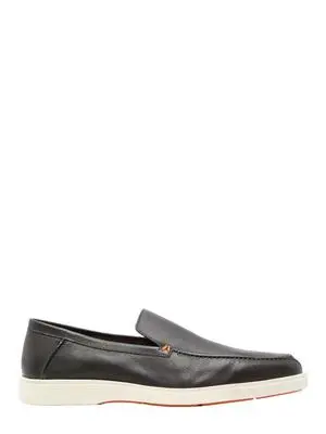 Santoni Leather Loafers - Brown