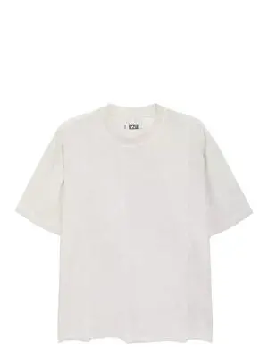 Izzue Logo-embroidered T-shirt - Grey