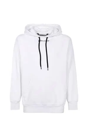 Palm Angels Classic Logo Oversized Hoodie - White