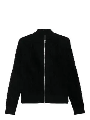 J.L-A.L Ash Zip-up Cardigan - Black