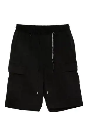MASTERMIND WORLD Drawstring Cargo Shorts - Black