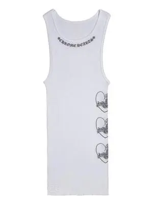 Chrome Hearts Love You Rib Tank - White/black