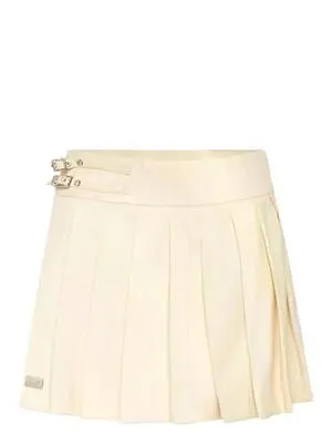 Philipp Plein Pleated Mini Skirt - White