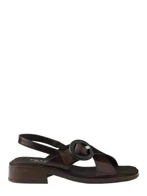 Prada Buckled Sandals - Brown