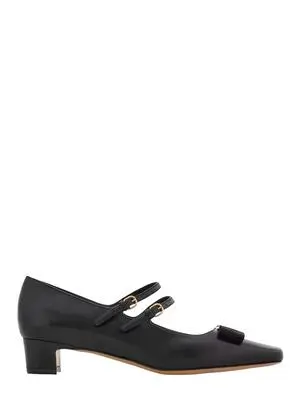 FERRAGAMO 30mm Vara Bow Mary Jane Pumps - Black
