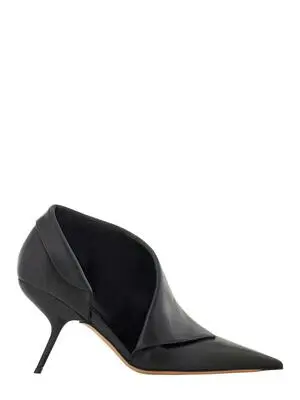 FERRAGAMO 85mm Eva Leather Pumps - Black