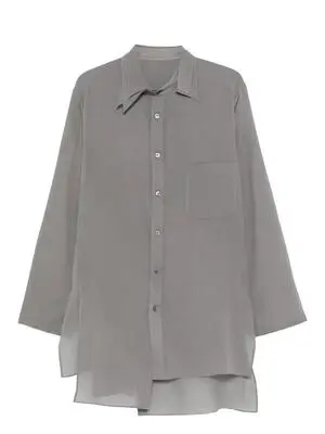 Yohji Yamamoto Semi-sheer Shirt - Grey
