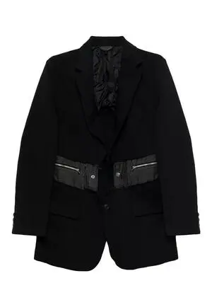 BLACK COMME DES GARÇONS Single-breasted Blazer - Black