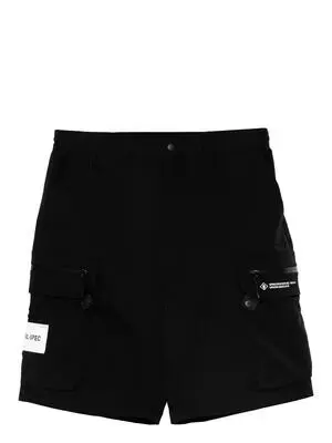 Izzue Logo-patch Cargo Shorts - Black