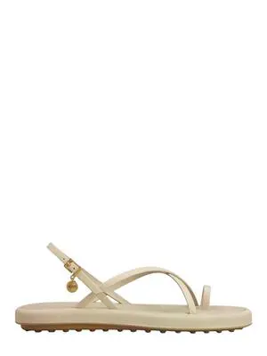 TOD'S Leather Sandals - Neutrals