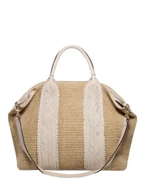 AIMEE All For Love Convertible Tote - Raffia