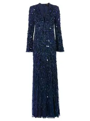 Jenny Packham Kaia Gown - Blue