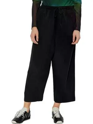 Y3 Elasticated Cropped Trousers - Black