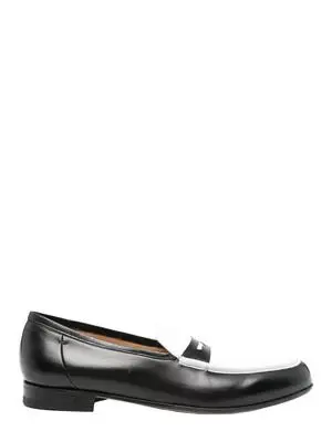 LIDFORT Leather Loafers - Black