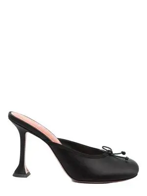 Amina Muaddi 95mm Lila Mules - Black