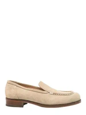 LIDFORT Suede Loafers - Neutrals