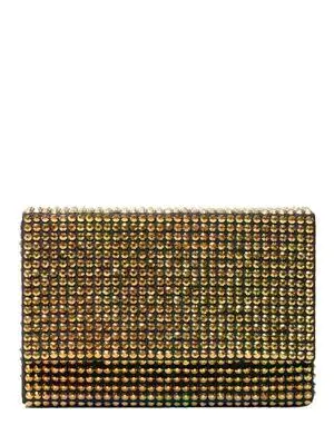 TWENTY FOURHAITCH Stud-embellished Box Clutch - Gold