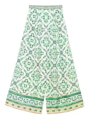 Camilla Corridor Of Calm Palazzo Trousers - White