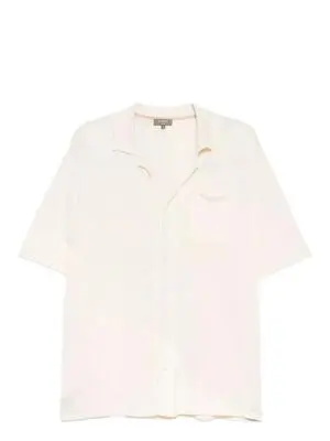 N.peal Cuban Collar Shirt - Neutrals