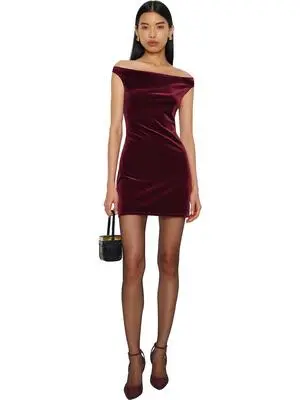 REFORMATION Lia Knit Mini Dress - Purple