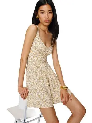 REFORMATION Wynn Mini Dress - Ivory
