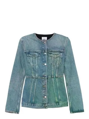 HAIKURE Cinched Denim Jacket - Blue